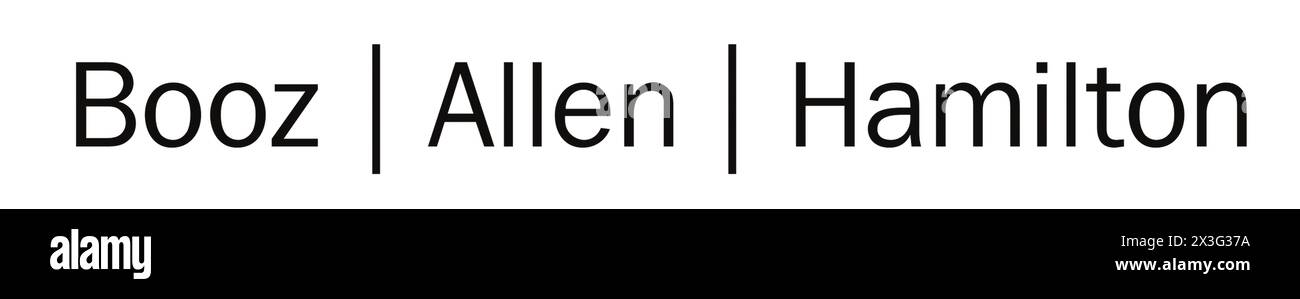 New York, USA - 9 March 2024: Booz Allen Hamilton Holding Company Logo ...