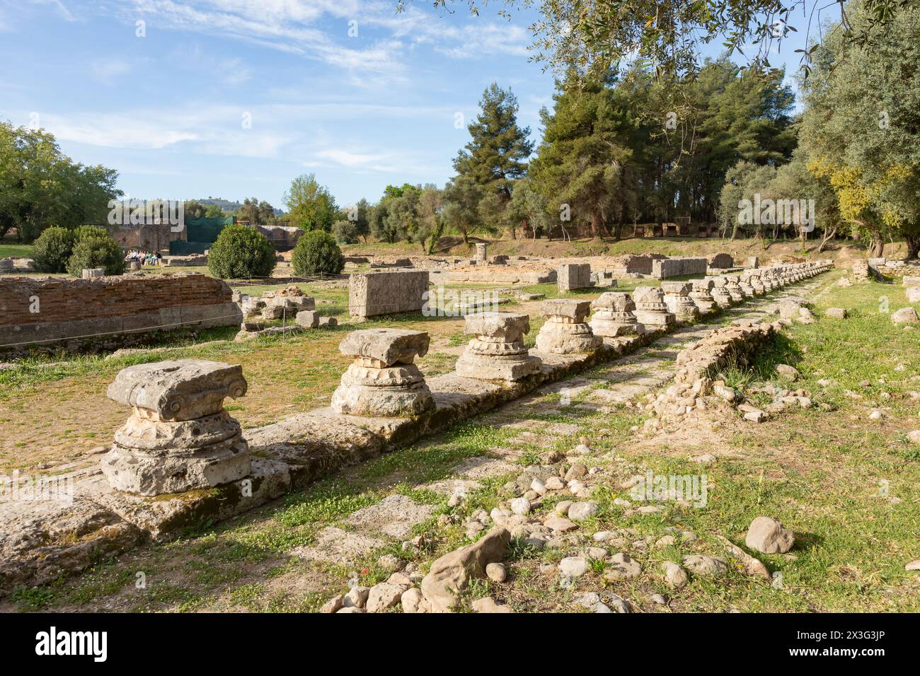 Leonidaion, Ancient Olympia, Olympia, Greece Stock Photo - Alamy