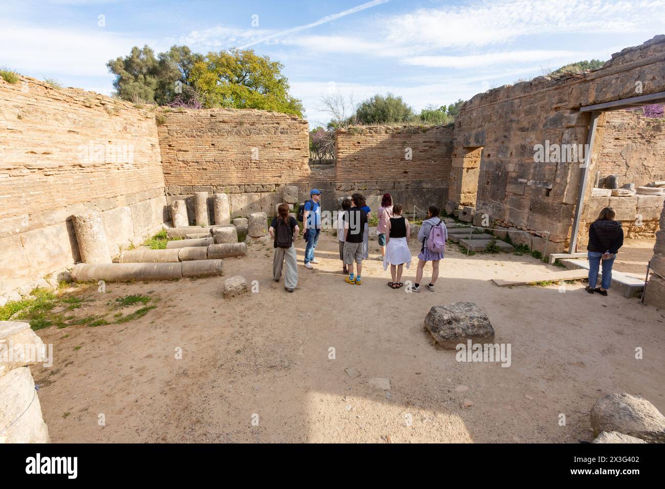 Workshop of Pheidias, Ancient Olympia, Olympia, Greece Stock Photo - Alamy