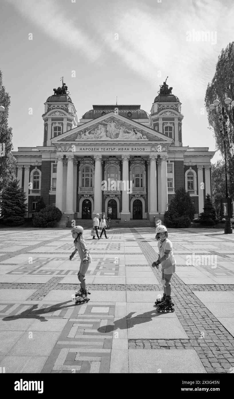 Sofia ivan vazov national theatre Black and White Stock Photos & Images ...