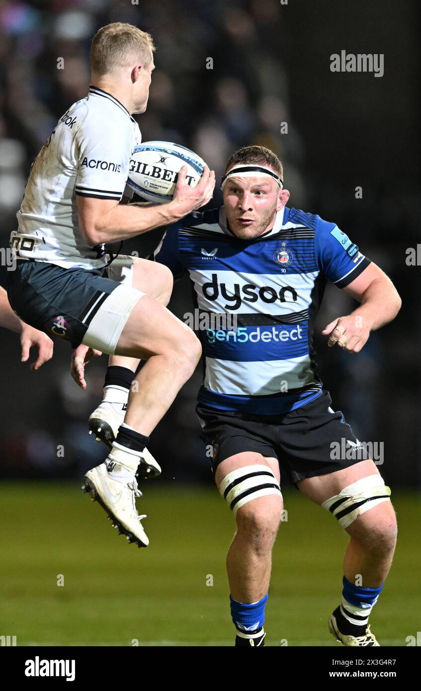 26th April 2024, The Recreation Ground, Bath, Somerset, England ...