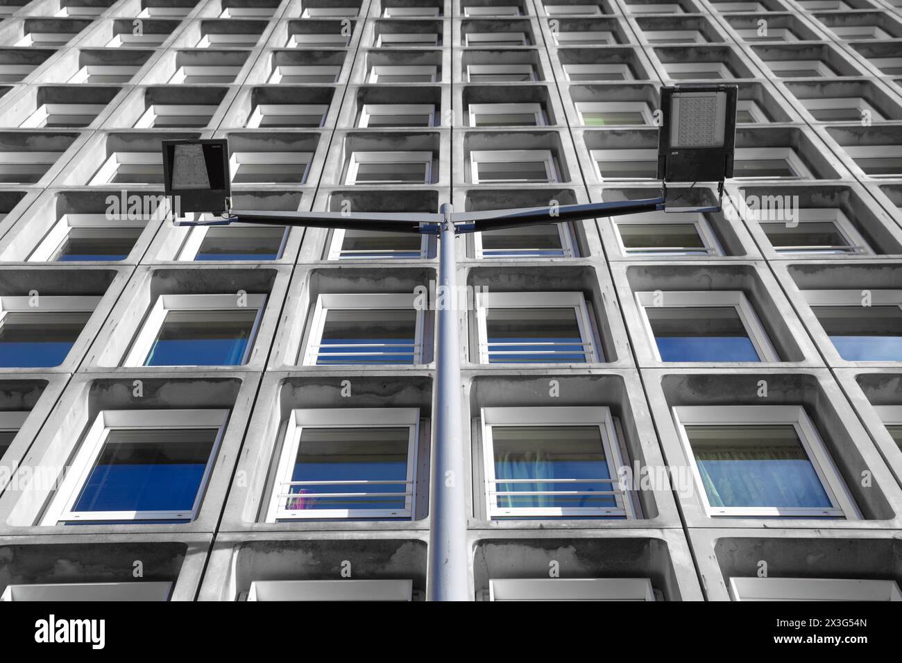 elevation angle of modern building facade, business concept Stock Photo ...