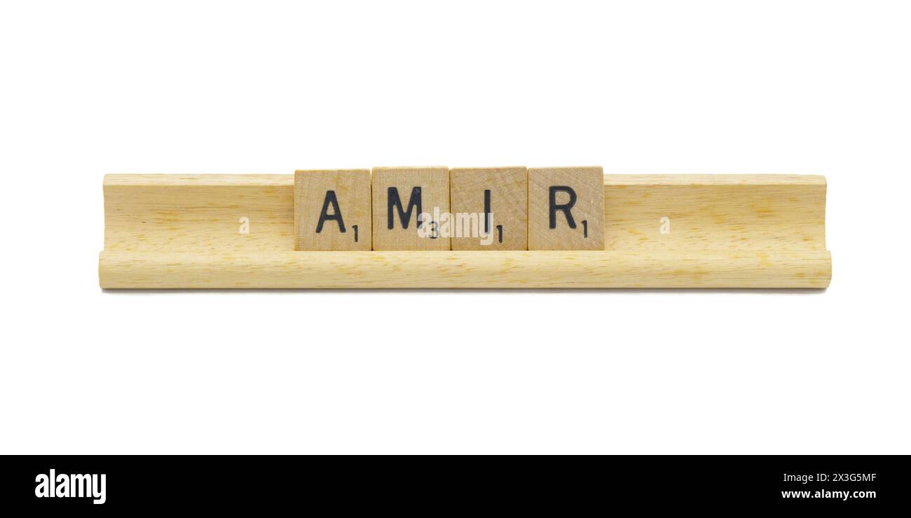 Miami, FL 4-18-24 popular baby boy first name of AMIR made with square ...