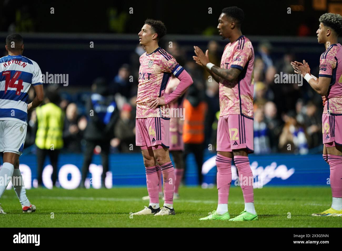 Leeds united fans look on dejected hi-res stock photography and images ...