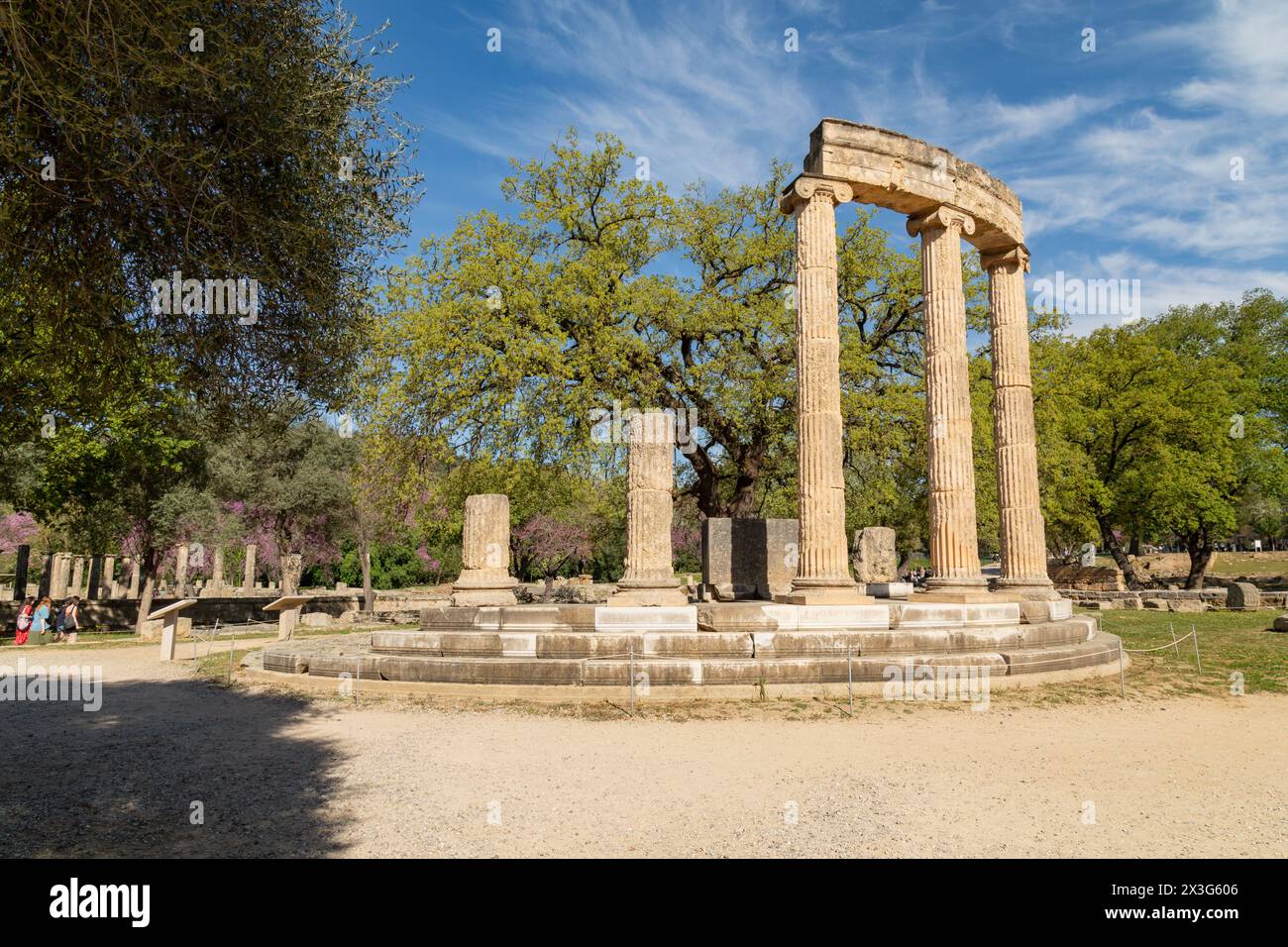 The Philippeion, Ancient Olympia, Olympia, Greece Stock Photo - Alamy