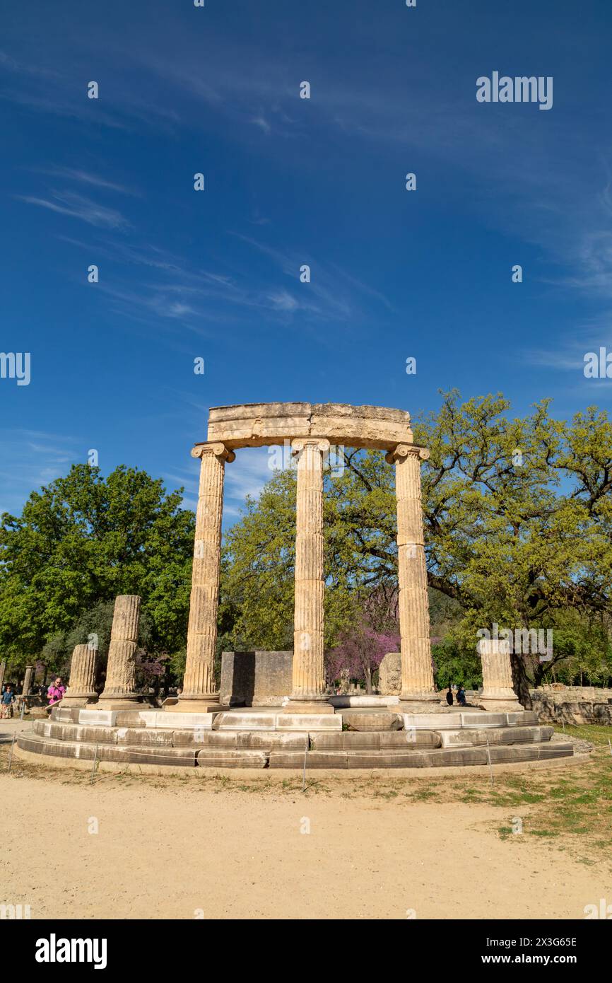 The Philippeion, Ancient Olympia, Olympia, Greece Stock Photo - Alamy