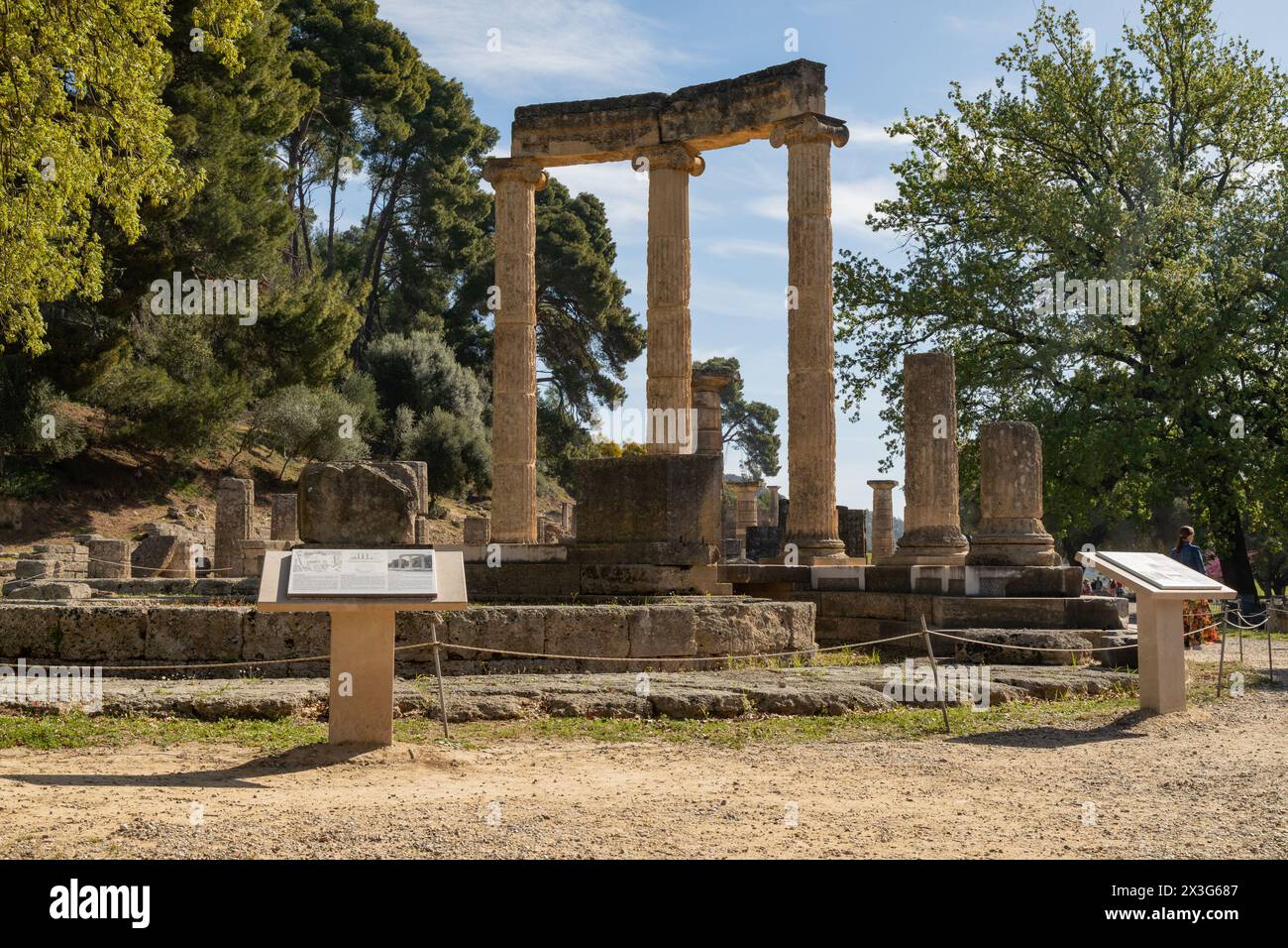The Philippeion, Ancient Olympia, Olympia, Greece Stock Photo - Alamy