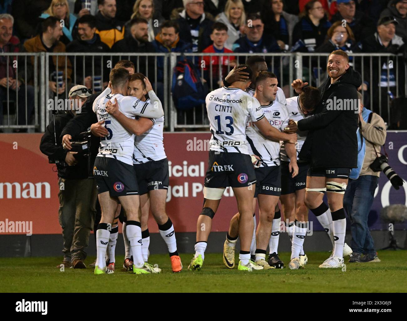 26th April 2024, The Recreation Ground, Bath, Somerset, England ...