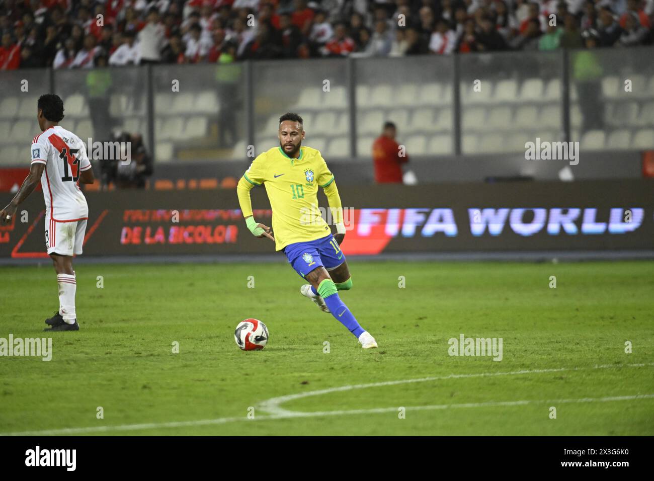 Rio de Janeiro-Brazil, March 10, 2023, Brazilian football team, playing ...