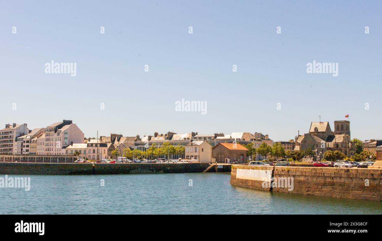 Cherbourg Harbor in Normandy, France. Peninsula of Cotentin Stock Photo ...