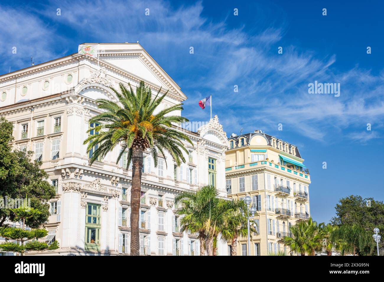 Iconic landmarks of Nice, France, Cote d'Azur, French Riviera Stock ...