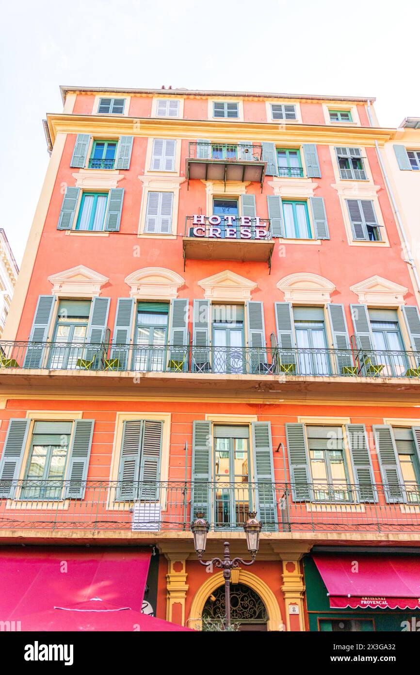 Iconic landmarks of Nice, France, Cote d'Azur, French Riviera Stock ...