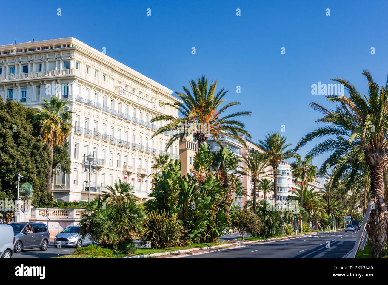 Iconic landmarks of Nice, France, Cote d'Azur, French Riviera Stock ...
