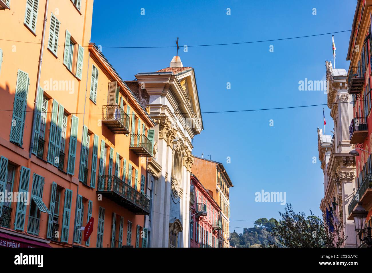 Iconic landmarks of Nice, France, Cote d'Azur, French Riviera Stock ...