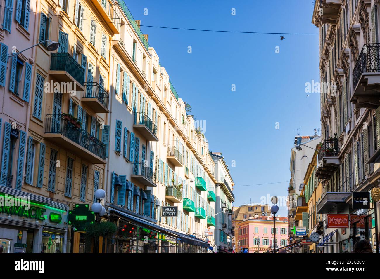 Iconic landmarks of Nice, France, Cote d'Azur, French Riviera Stock ...