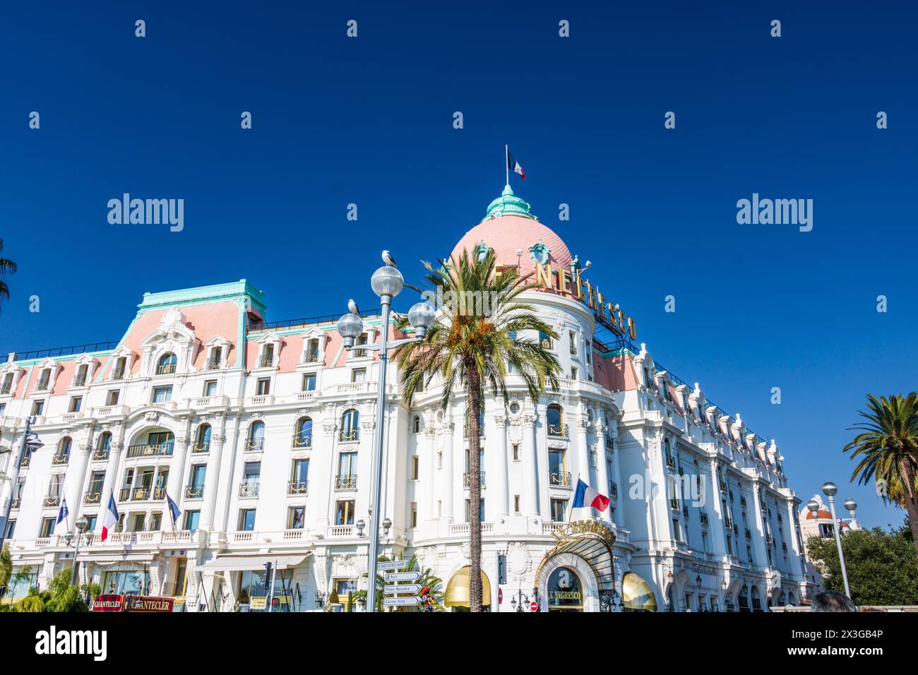 Iconic landmarks of Nice, France, Cote d'Azur, French Riviera Stock ...
