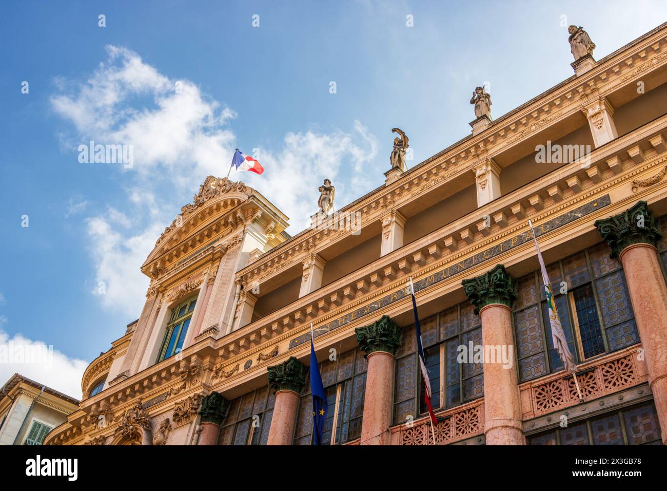 Iconic landmarks of Nice, France, Cote d'Azur, French Riviera Stock ...