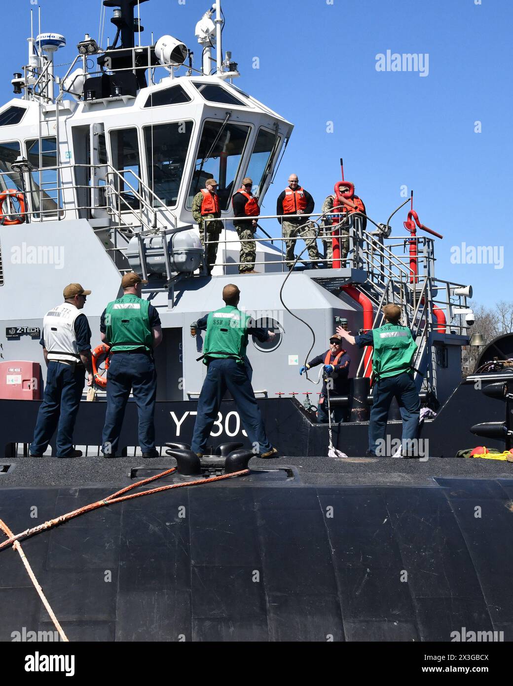 KITTERY, Maine (Apr. 9, 2024) USS Greeneville (SSN 772) departs ...