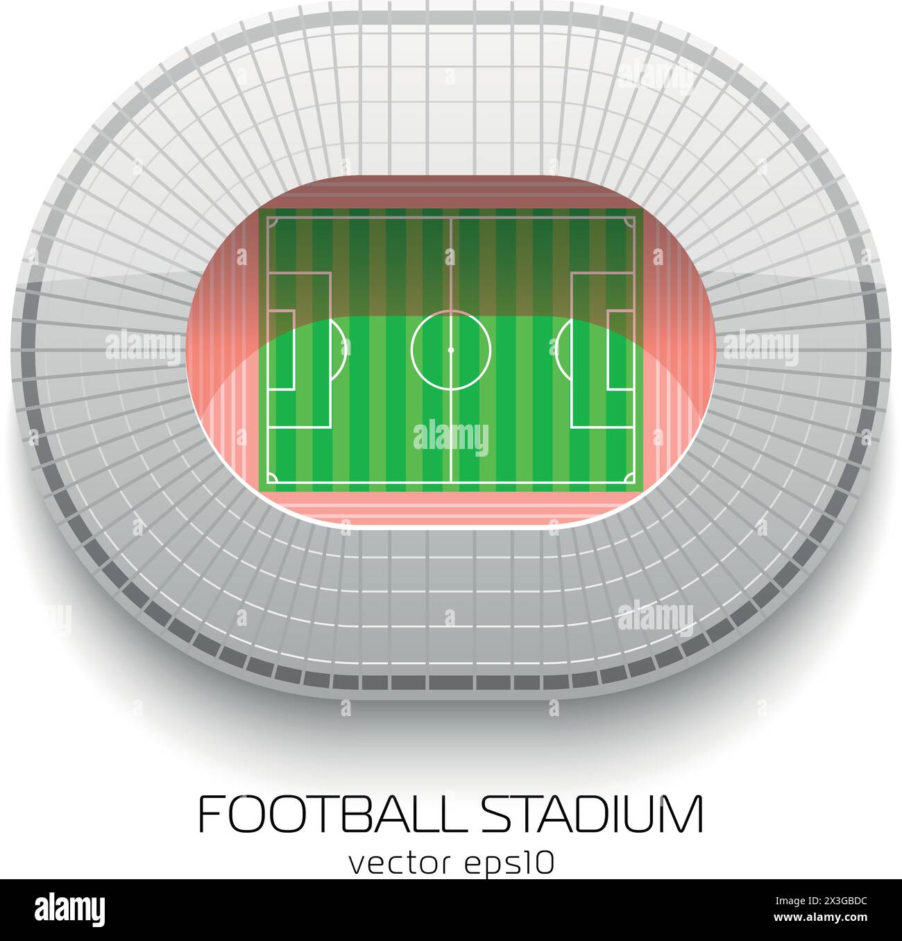 Aerial stadium football Stock Vector Images - Alamy
