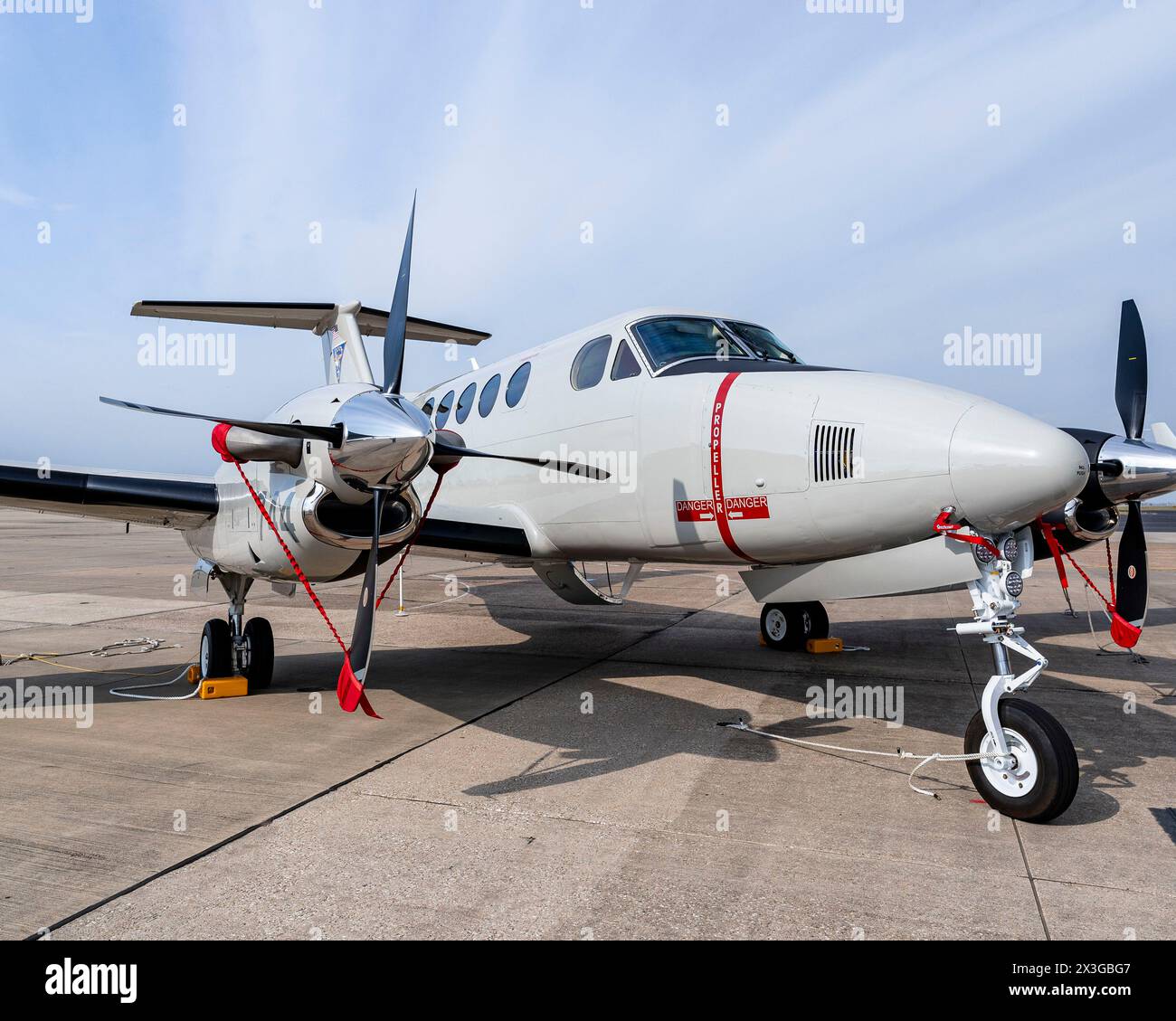 A T-54 multi-engine aircraft sits on the flightline of Naval Air ...