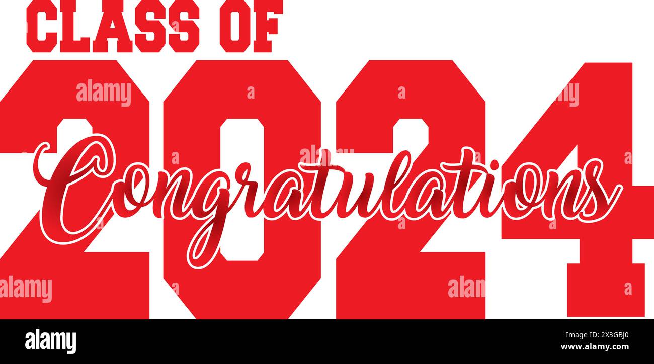 2024 Congratulations Class of 2024 Stock Vector Image & Art - Alamy