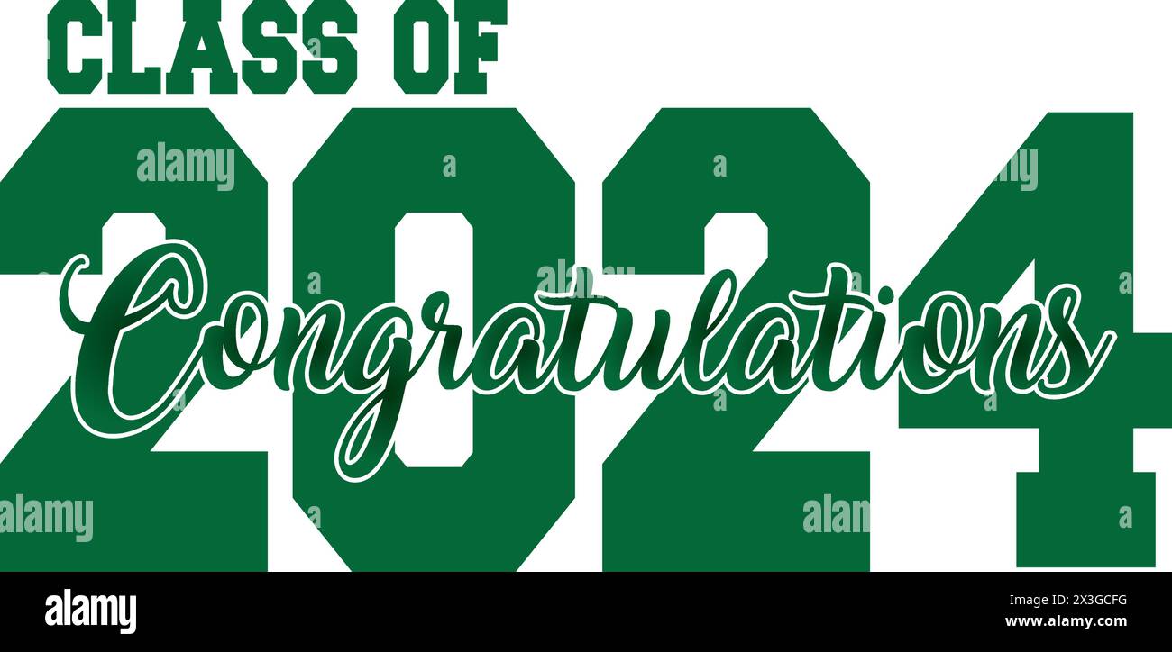 2024 Congratulations Class of 2024 Stock Vector Image & Art - Alamy