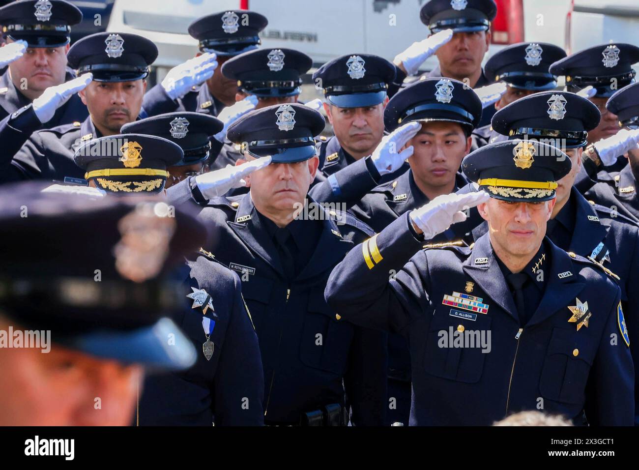 Oakland Police Interim Chief Darren Allison, right, along with OPD ...