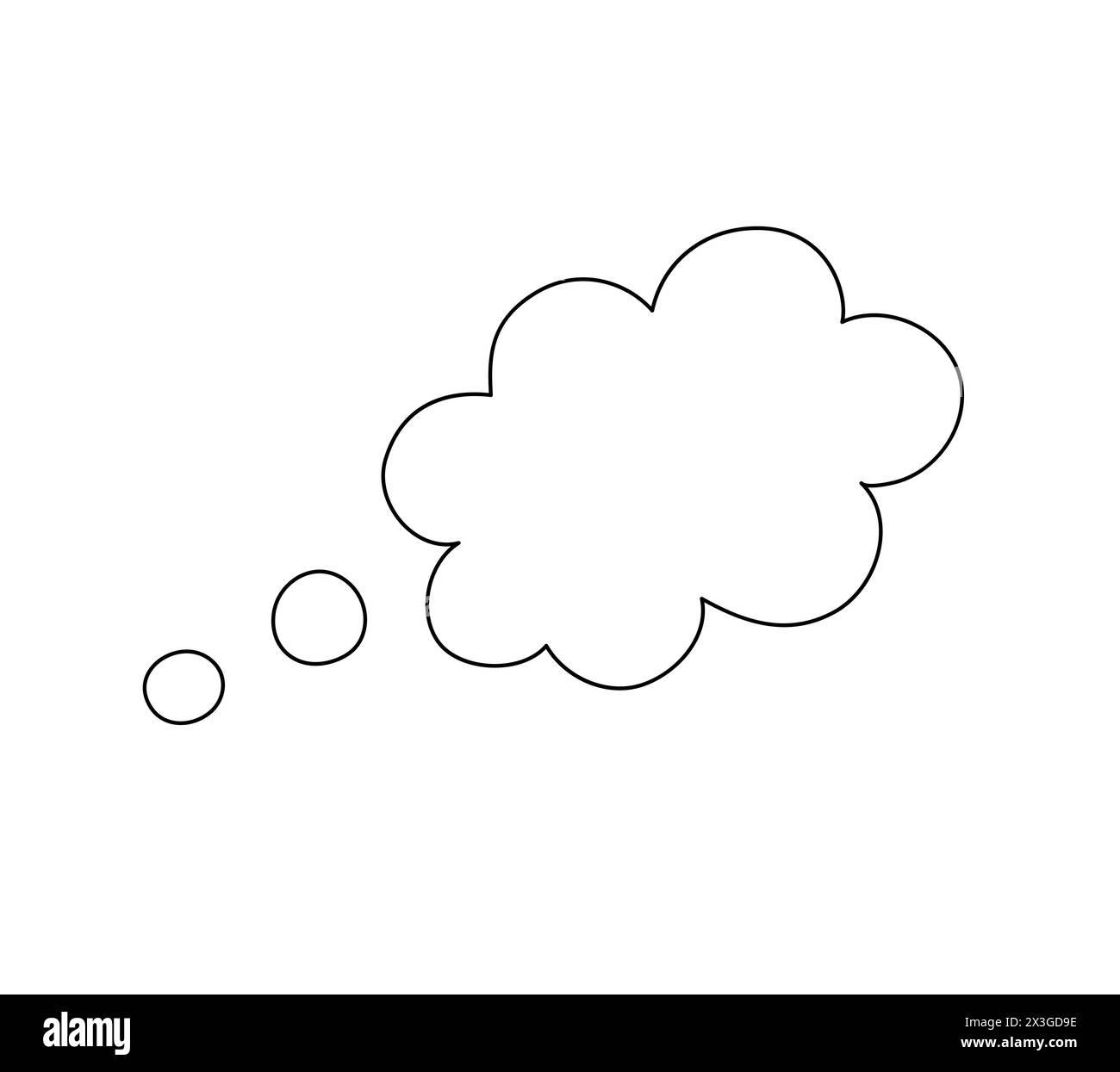 speech bubble simple hand drawn doodle outline vector illustration ...