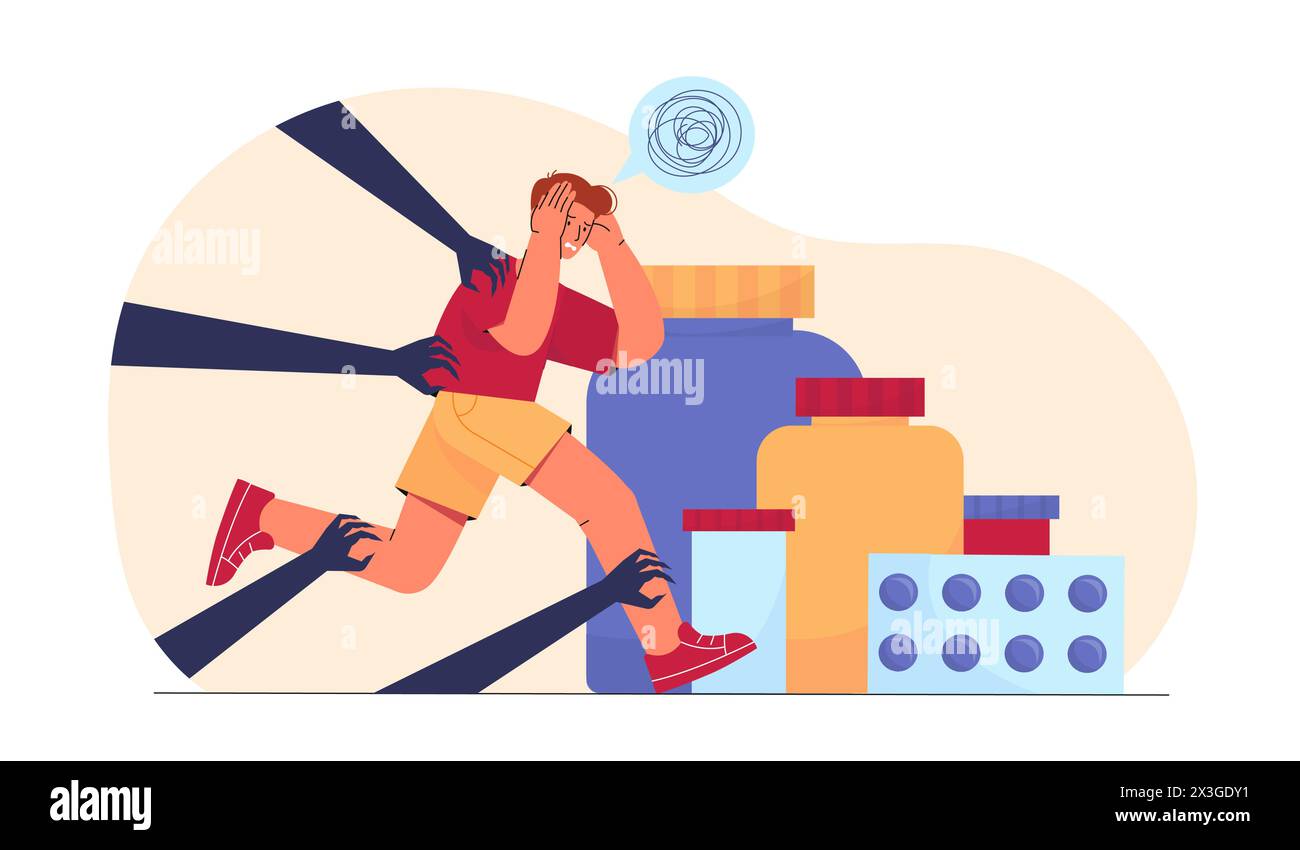 Medication for depression vector Stock Vector Image & Art - Alamy