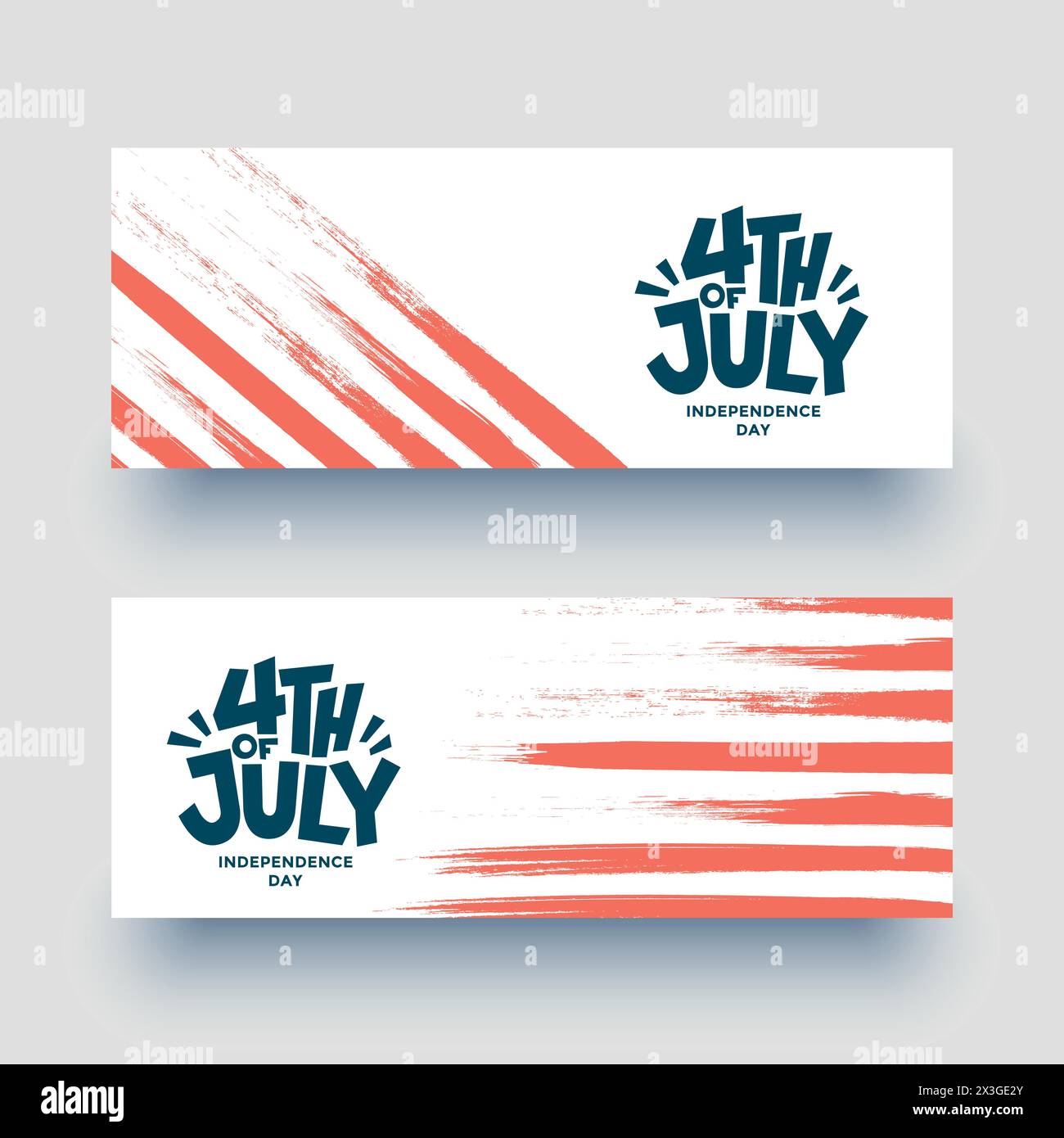 Happy 4th of july banners, flyers Stock Vector Image & Art - Alamy