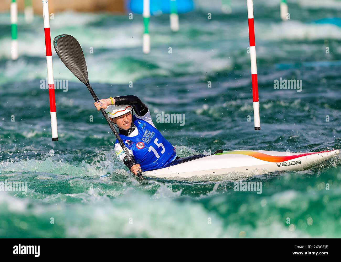 Lane. 26th Apr, 2024. competes in US Olympic Team Trials for Canoe ...