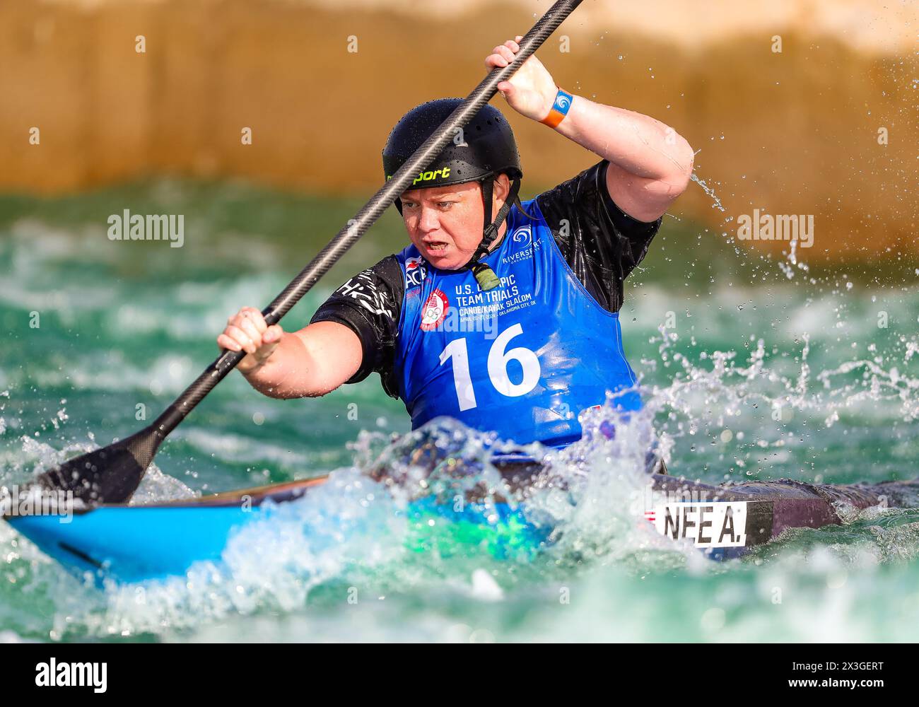 Lane. 26th Apr, 2024. competes in US Olympic Team Trials for Canoe ...