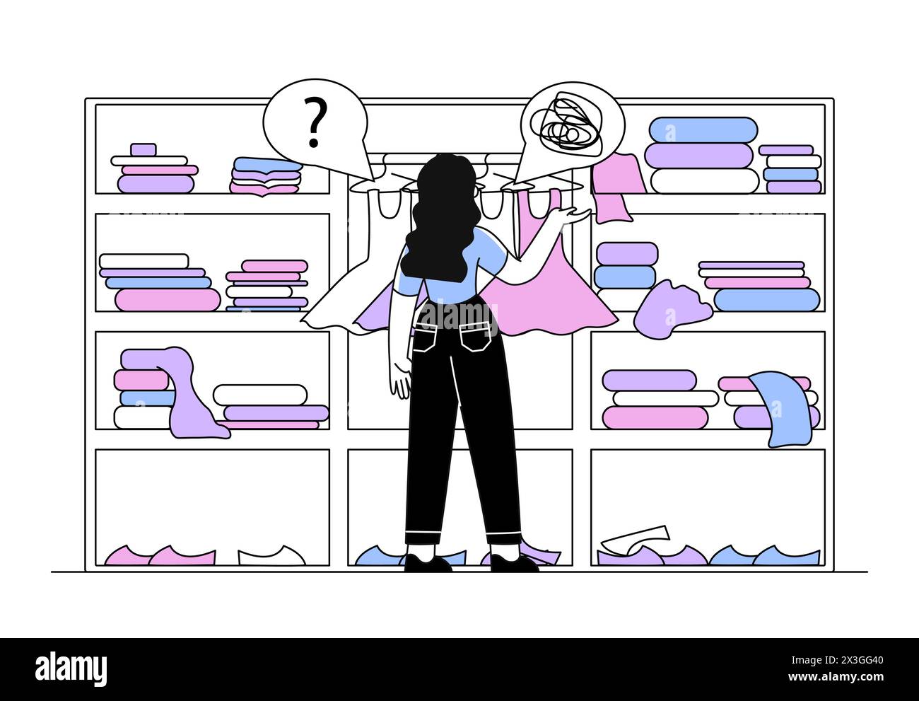 Apron girl washing Stock Vector Images - Alamy