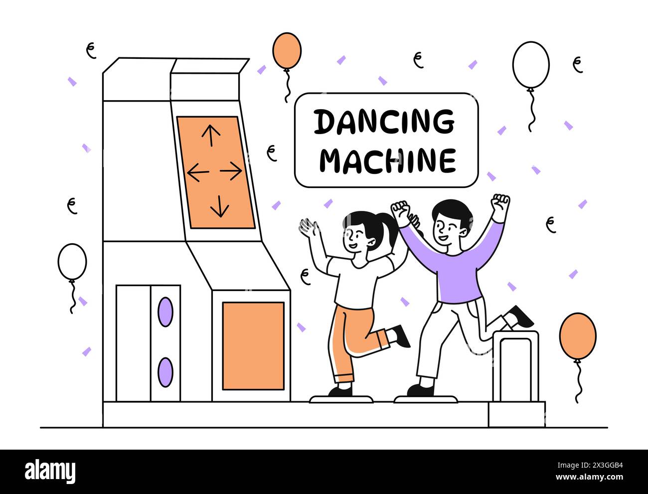 Dancing machine vector simple Stock Vector Image & Art - Alamy