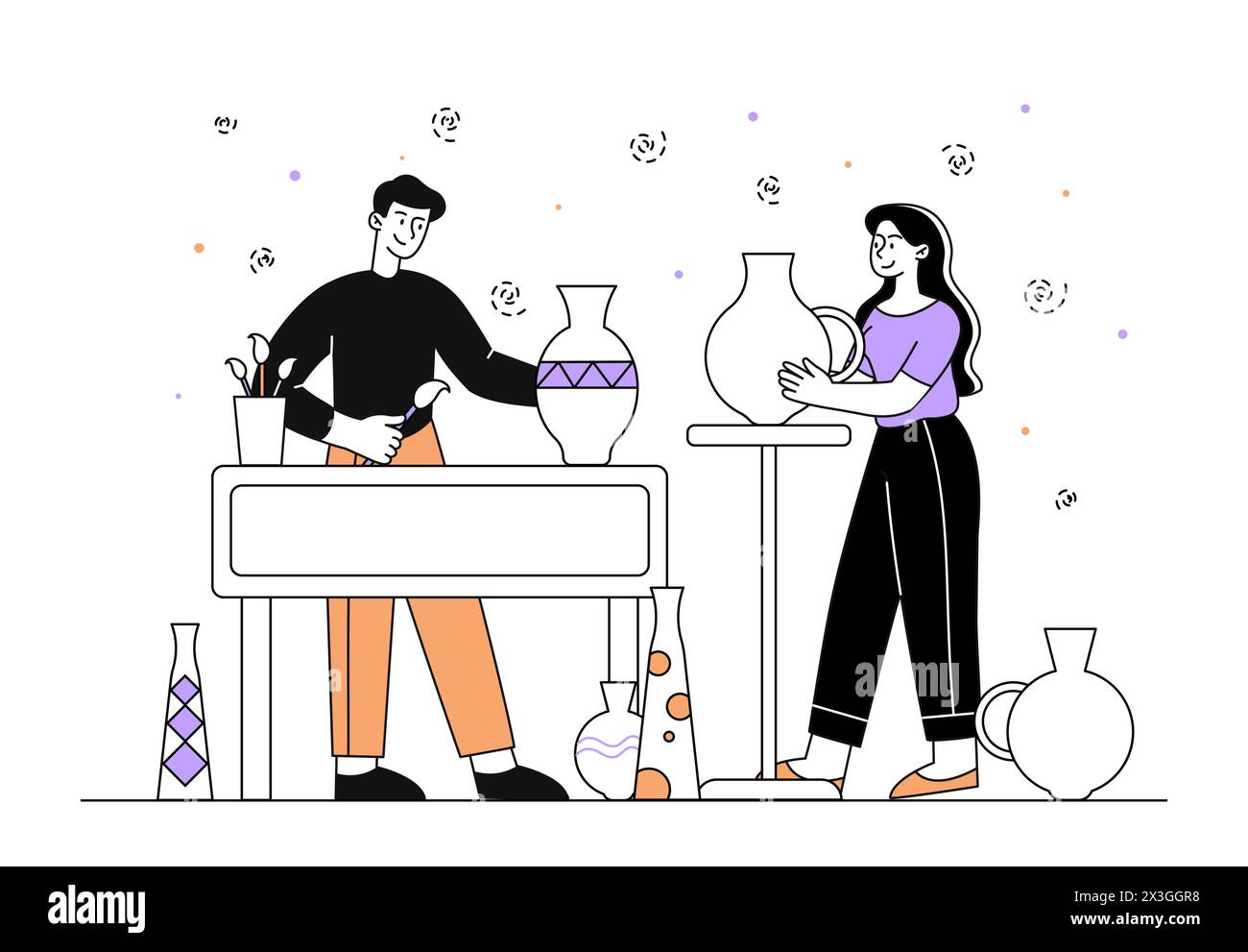 Pot molding Cut Out Stock Images & Pictures - Alamy