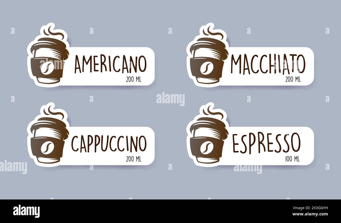 Cafe caffe caffe coffee Stock Vector Images - Alamy