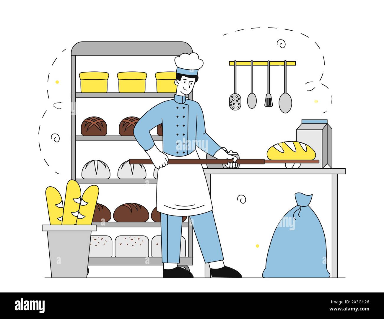 Industrial baker Cut Out Stock Images & Pictures - Alamy