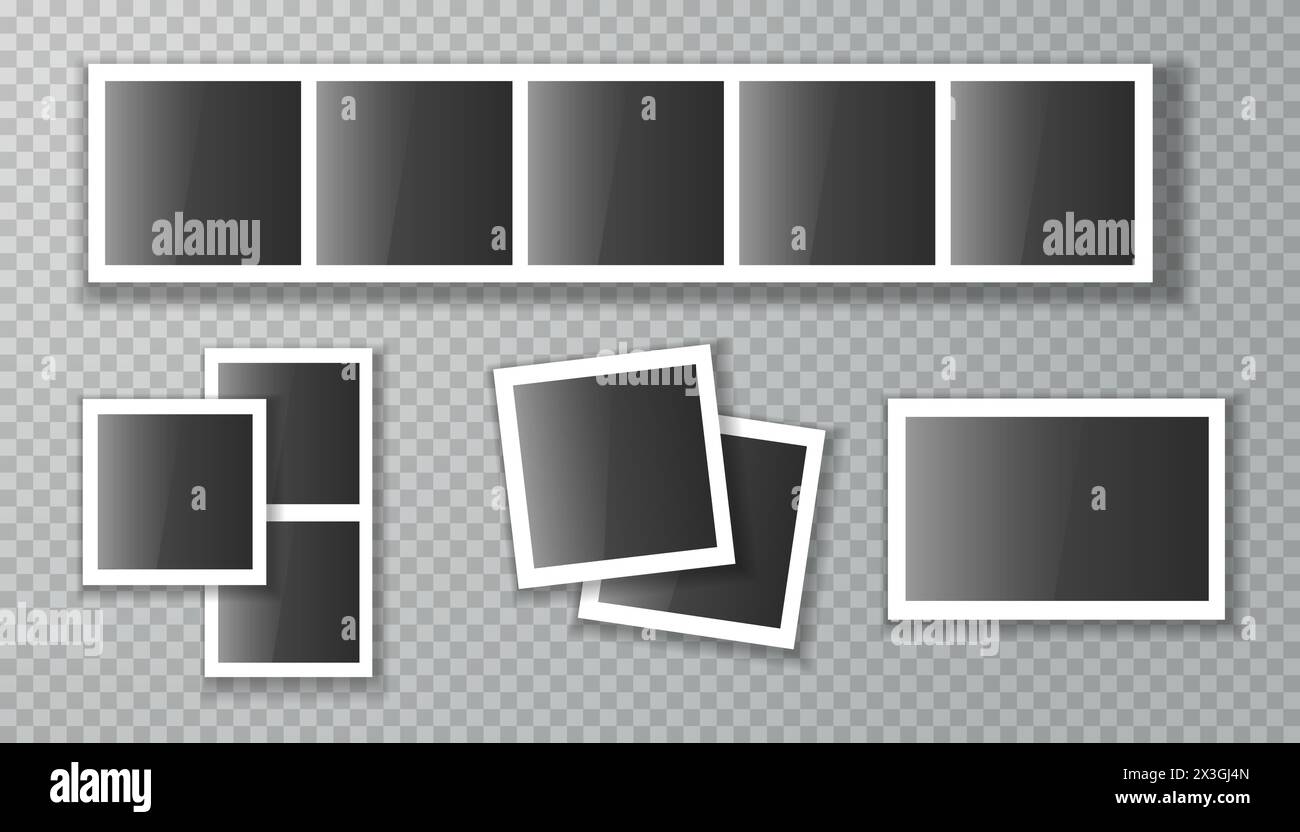Empty photo frames Stock Vector Images - Alamy