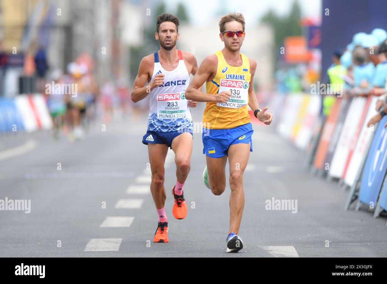 Vitaliy Shafar (Ukraine), Yohan Durand (France). Men's Marathon ...