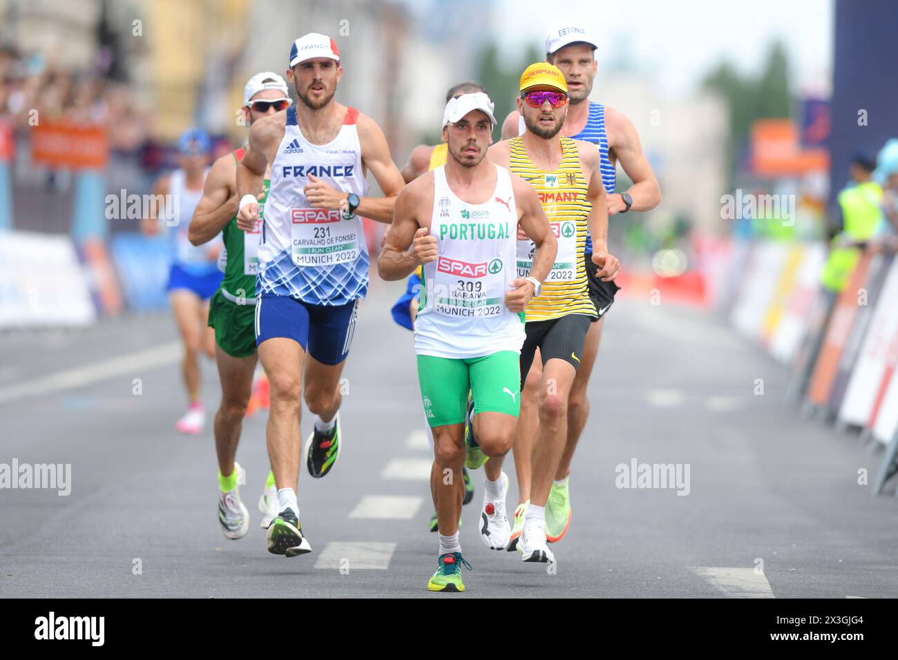 Luis Saraiva (Portugal), Konstantin Wedel (Germany). Men's Marathon ...