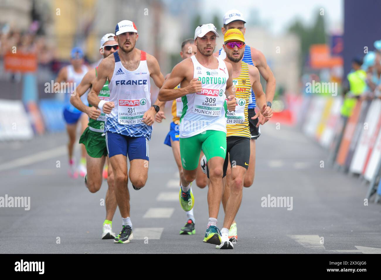 Luis Saraiva (Portugal), Konstantin Wedel (Germany). Men's Marathon ...