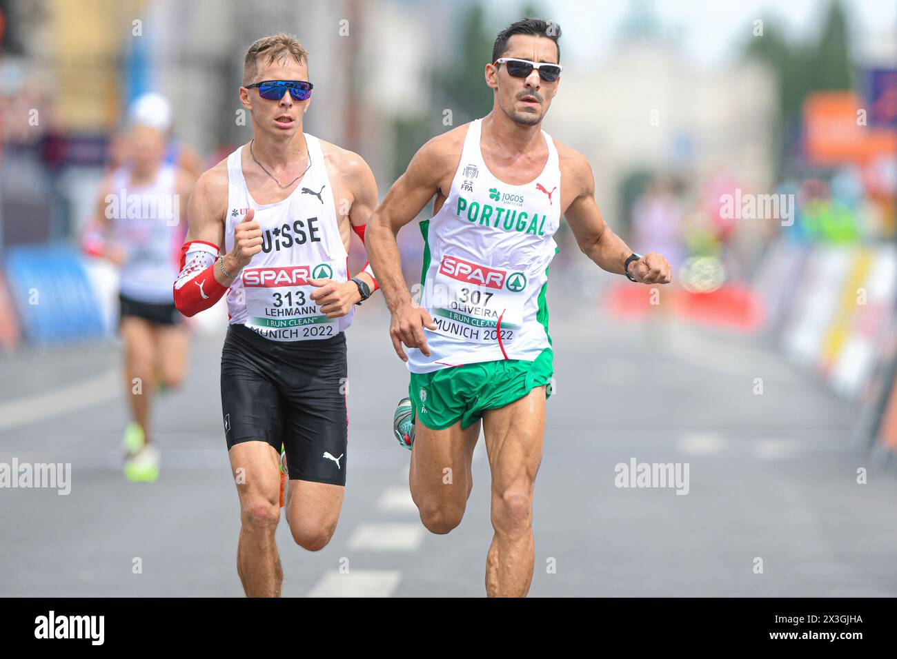 Fabio Oliveira (Portugal), Adrian Lehmann (Switzerland). Men's Marathon ...