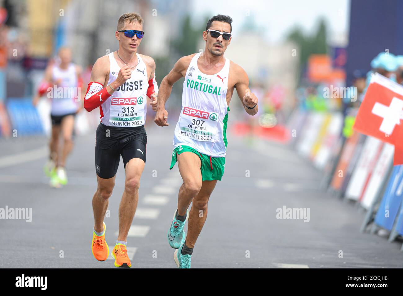 Fabio Oliveira (Portugal), Adrian Lehmann (Switzerland). Men's Marathon ...