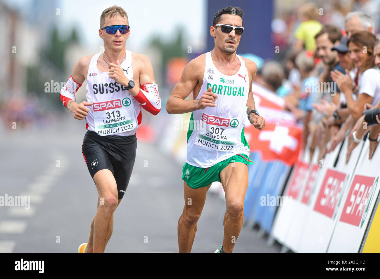 Fabio Oliveira (Portugal), Adrian Lehmann (Switzerland). Men's Marathon ...