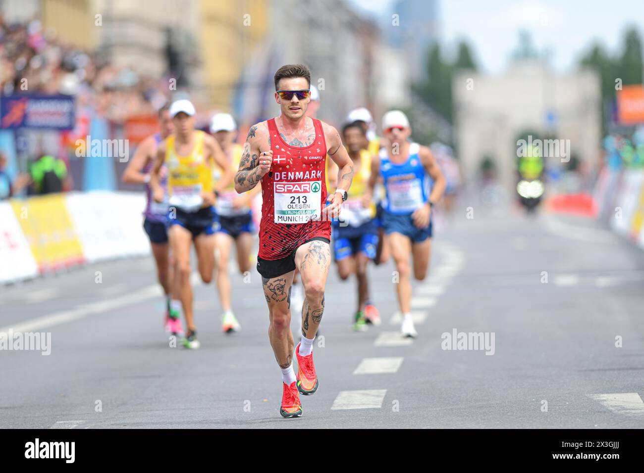 Martin Olesen (Denmark). Men's Marathon. European Championships Munich ...