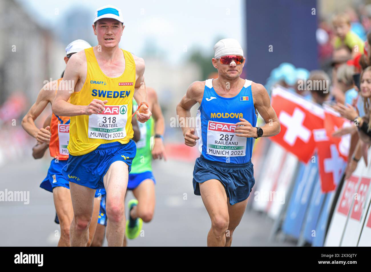 Archie Casteel (Sweden), Maxim Raileanu (Moldova). Men's Marathon ...