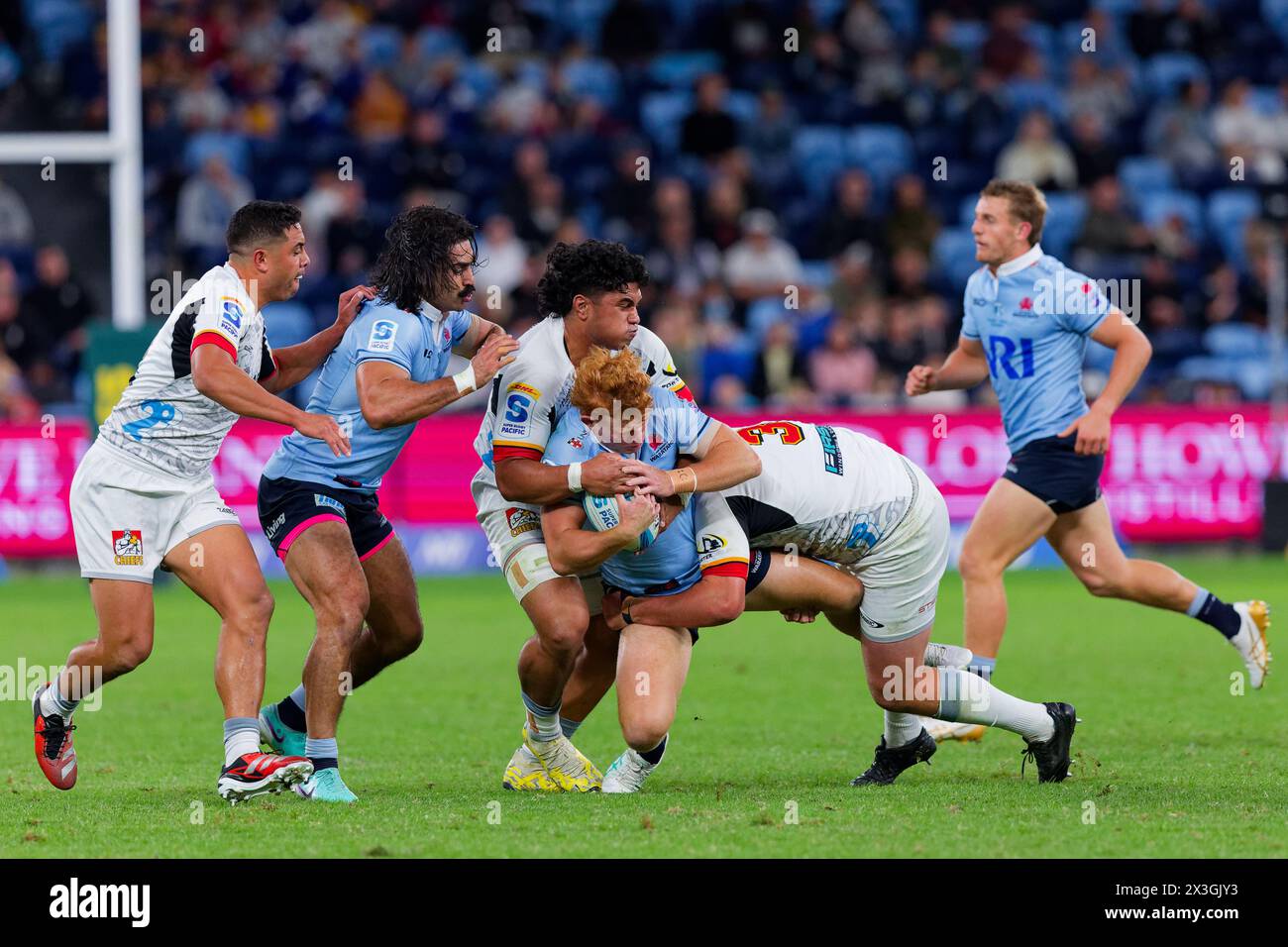 Sydney, Australia. 26th Apr, 2024. Tane Edmed of the Waratahs is ...