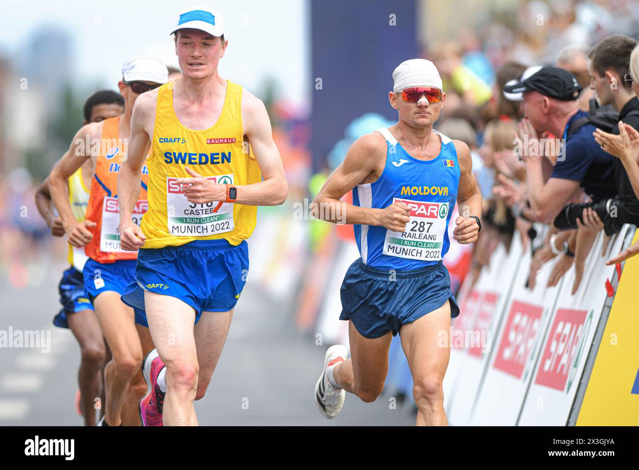 Archie Casteel (Sweden), Maxim Raileanu (Moldova). Men's Marathon ...