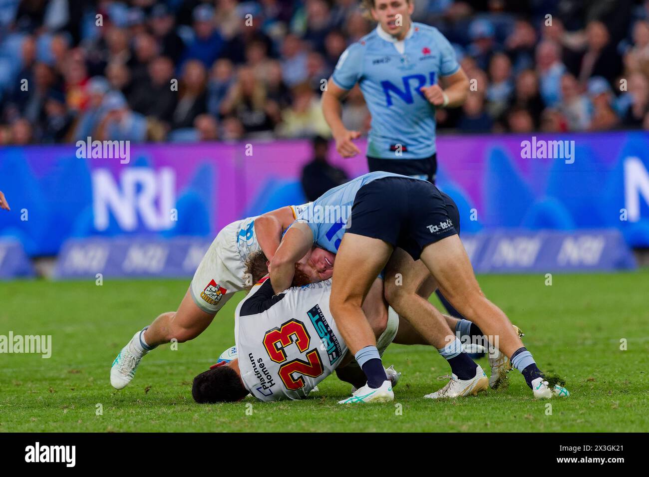 Sydney, Australia. 26th Apr, 2024. Quinn Tupaea of the Chiefs is ...