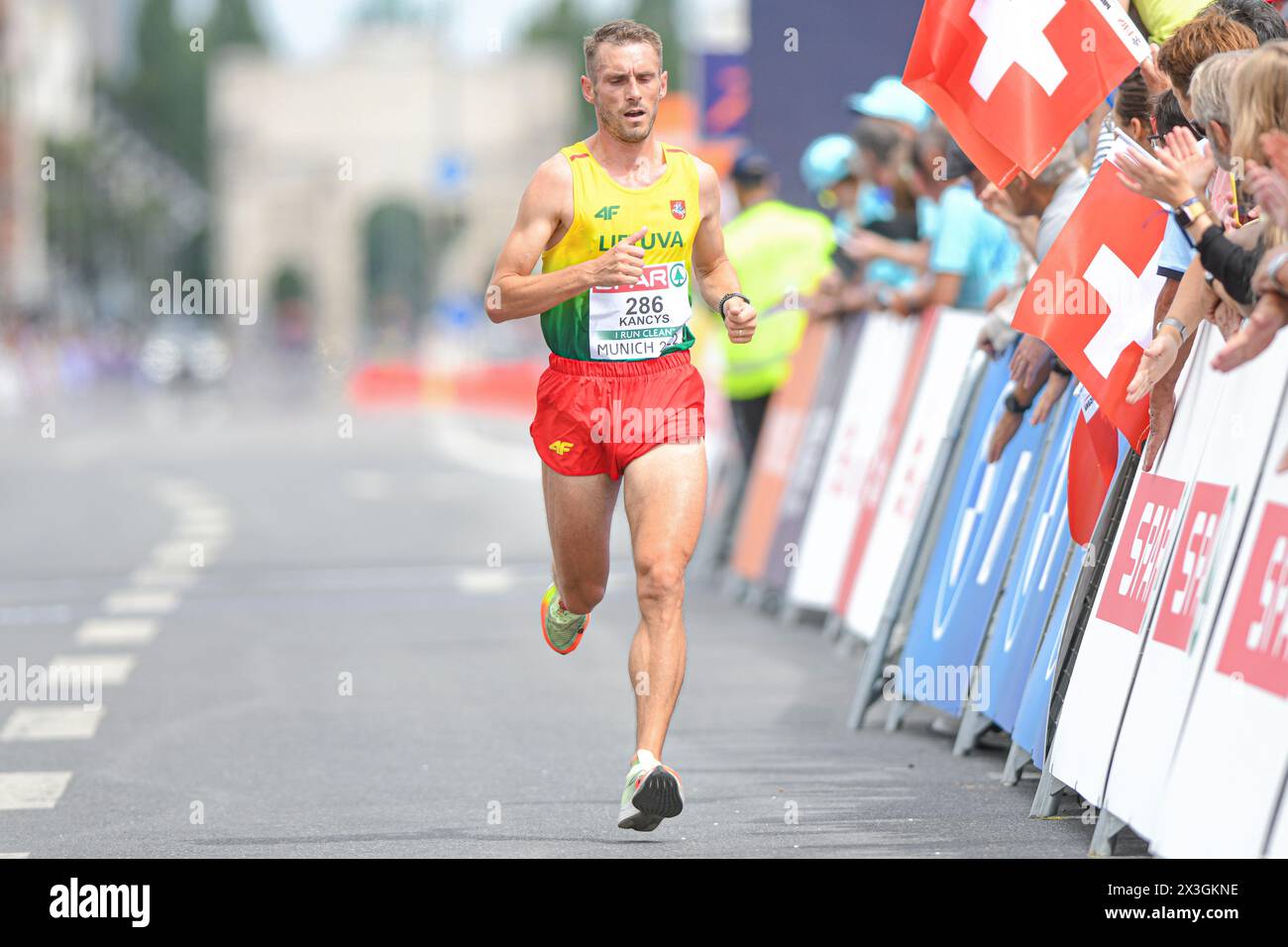 Remigijus Kancys (Lietuva). Men's Marathon. European Championships ...